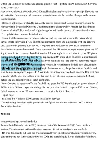 remote operating system installationRemote Installation Services (.pdf