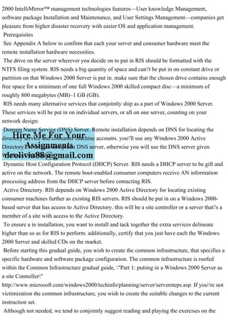 remote operating system installationRemote Installation Services (.pdf