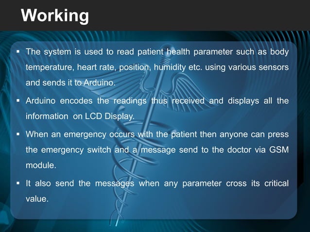 Remote patient monitoring system | PPTX | Science