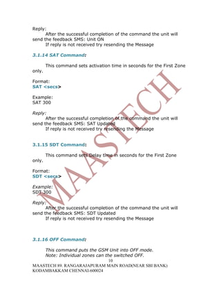 REMOTE POWER FAILURE INDICATOR WITH GSM(SMS MESSAGE) | PDF