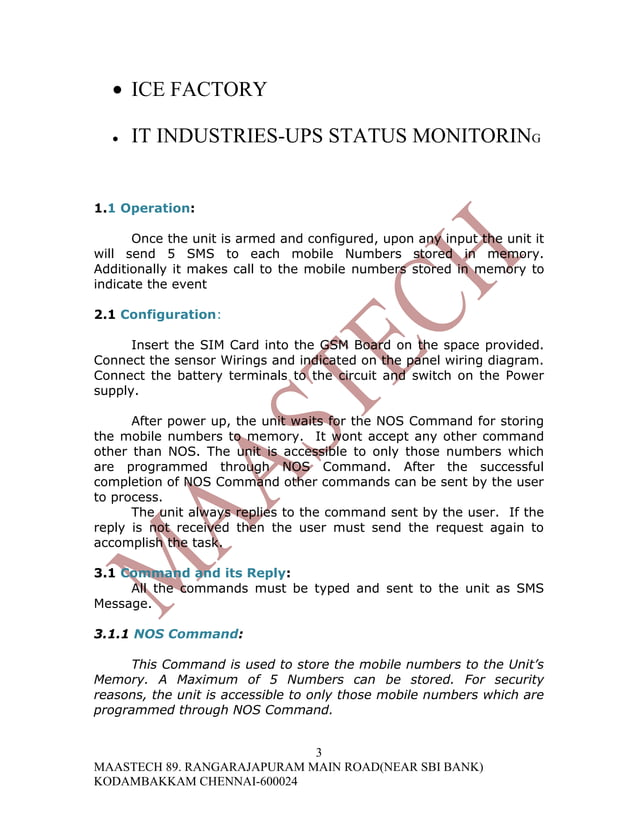 REMOTE POWER FAILURE INDICATOR WITH GSM(SMS MESSAGE) | PDF