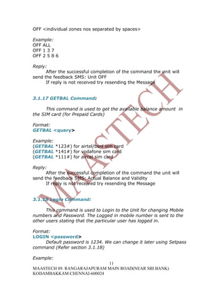 GSM BASED POWER FAILURE INDICATOR WITH SMS TECHNOLOGY | PDF