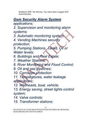 GSM BASED POWER FAILURE INDICATOR WITH SMS TECHNOLOGY | PDF