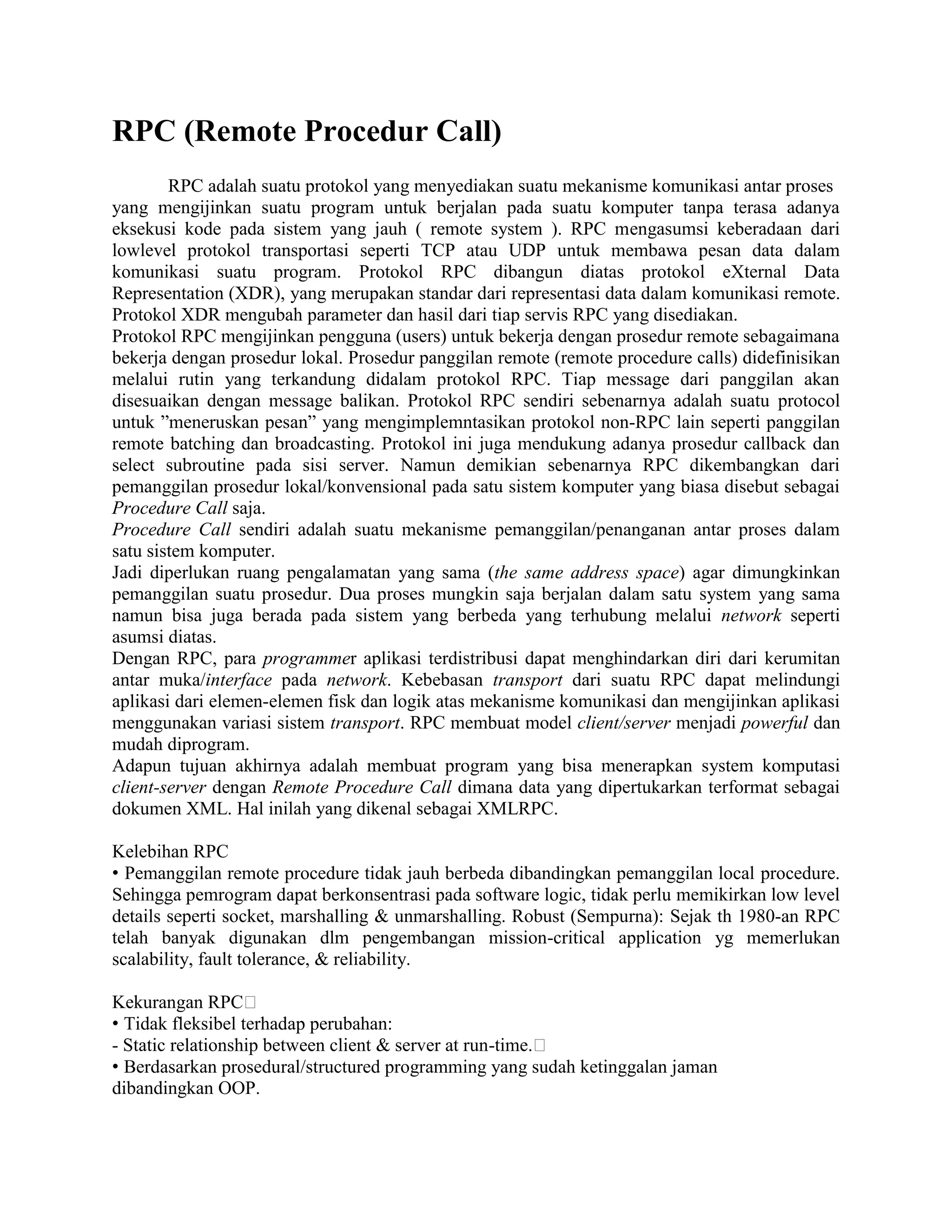 RCP, SOAP, REST | PDF