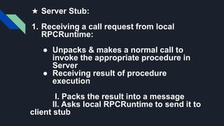 Remote procedure call | PPTX