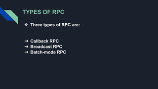 Remote procedure call | PPTX