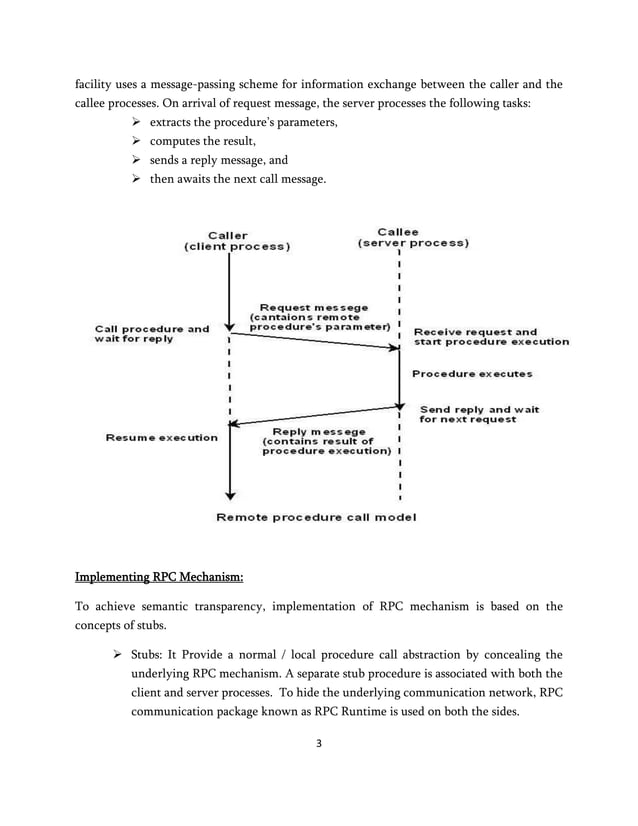 Remote procedure calls | DOC | Programming Languages | Computing
