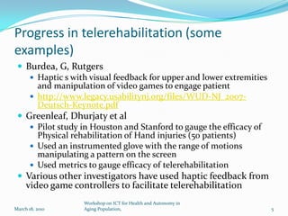 Remote Rehabilitation Of The Aging Population | PPTX