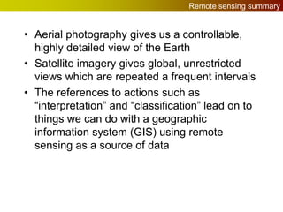 Remote sensing | PPTX