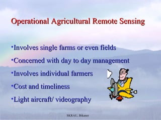 Application of Remote Sensing in Agriculture | PPT