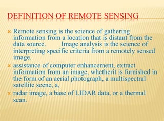 Remote sensing | PPT