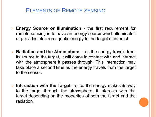 Remote sensing | PPT