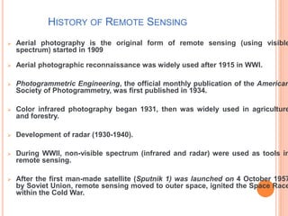 Remote sensing | PPTX