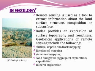 Concept and applications Of remote sensing | PPTX