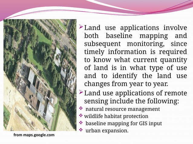 Concept and applications Of remote sensing | PPTX | Geography | Science