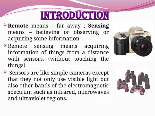 Concept and applications Of remote sensing | PPTX | Geography | Science