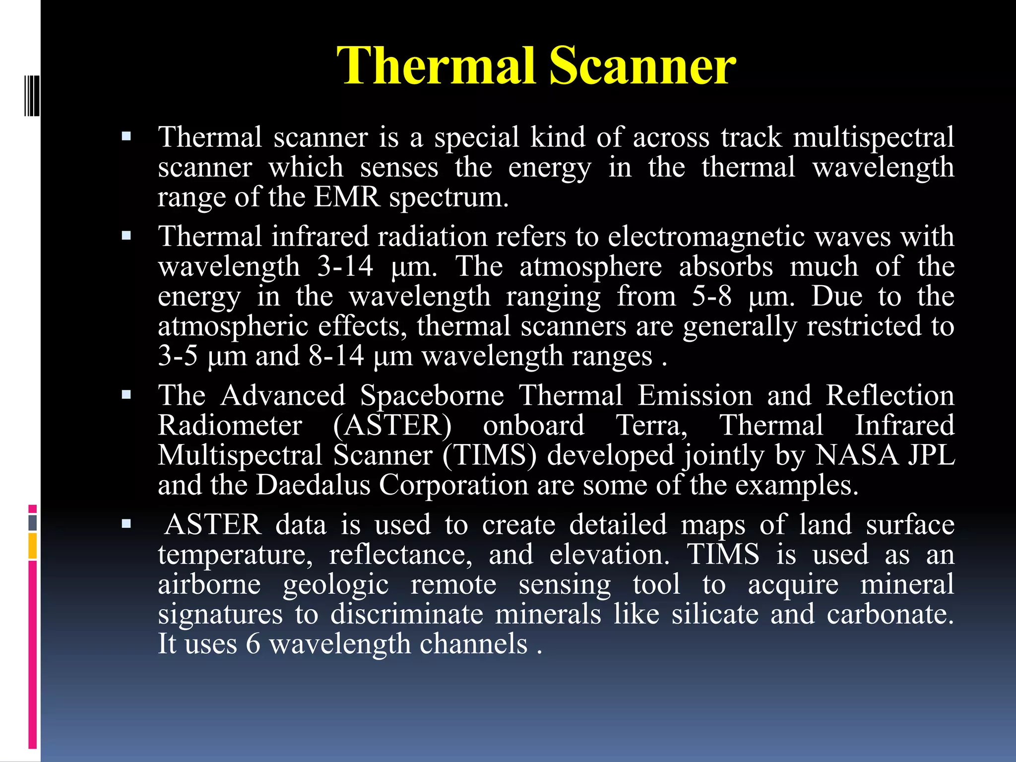 Remote sensing - Scanners | PPTX