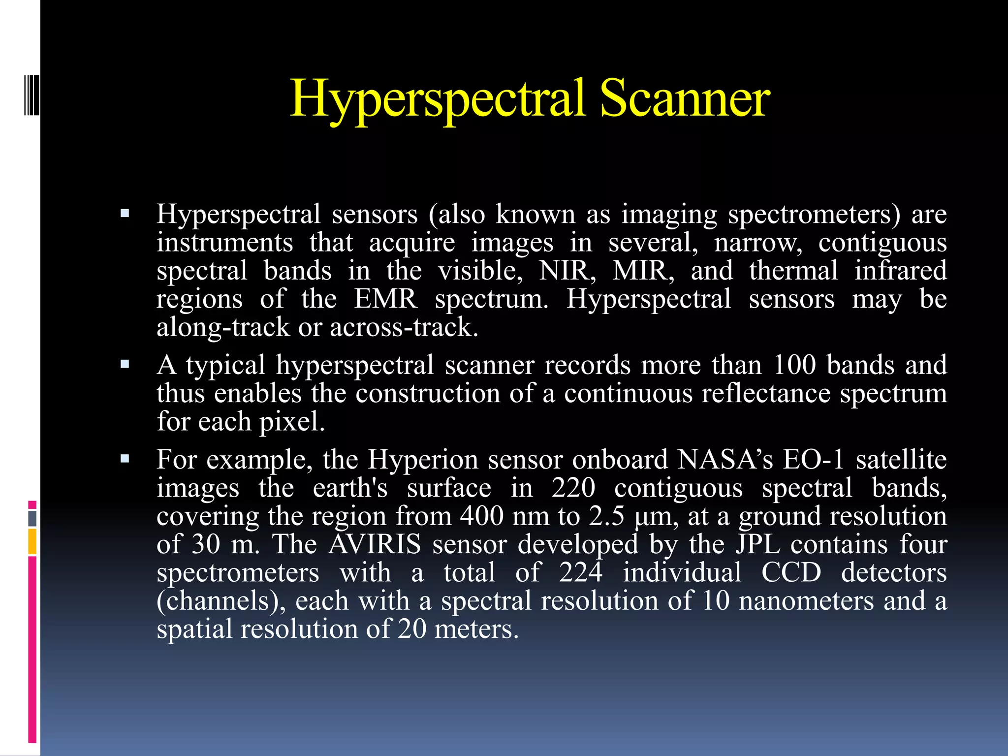 Remote sensing - Scanners | PPTX