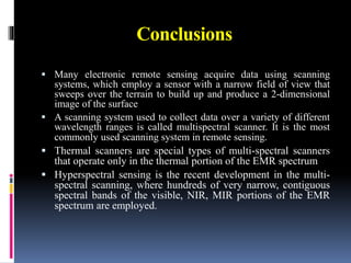 Remote sensing - Scanners | PPTX
