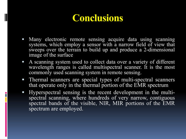 Remote sensing - Scanners | PPTX