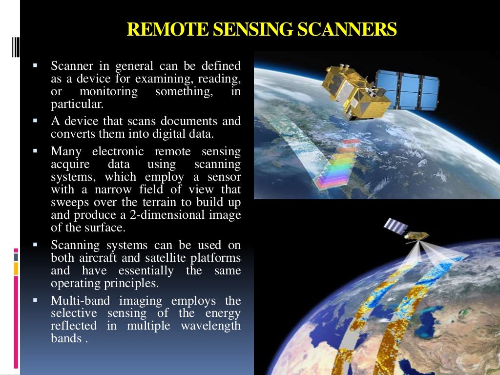 Remote sensing - Scanners