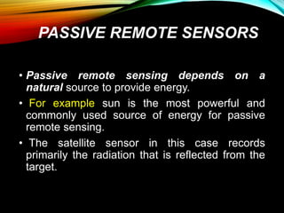 Remote sensing | PPTX