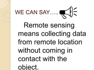 Remote sensing | PPTX