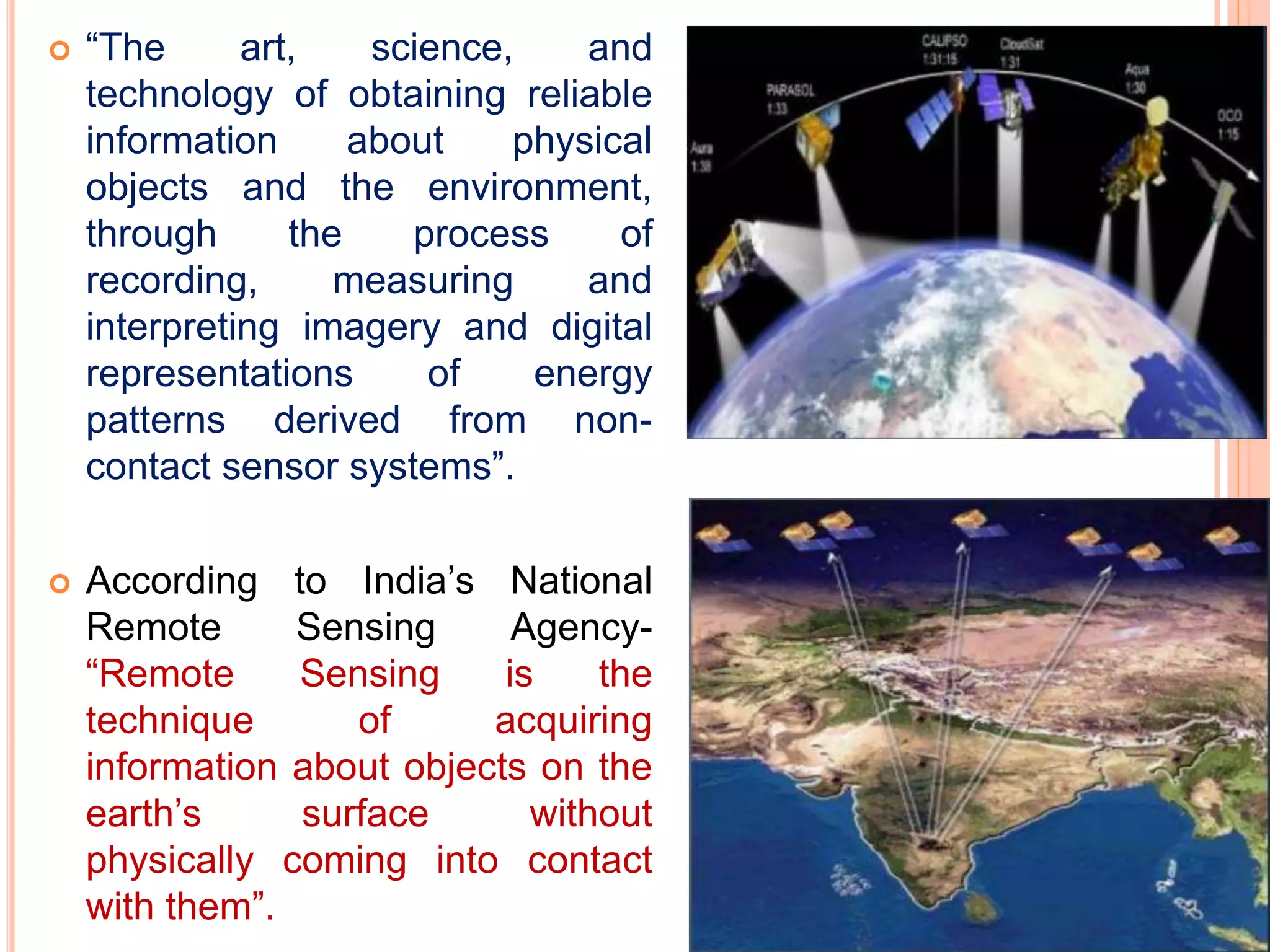 Remote sensing concept, history and principles | PPTX