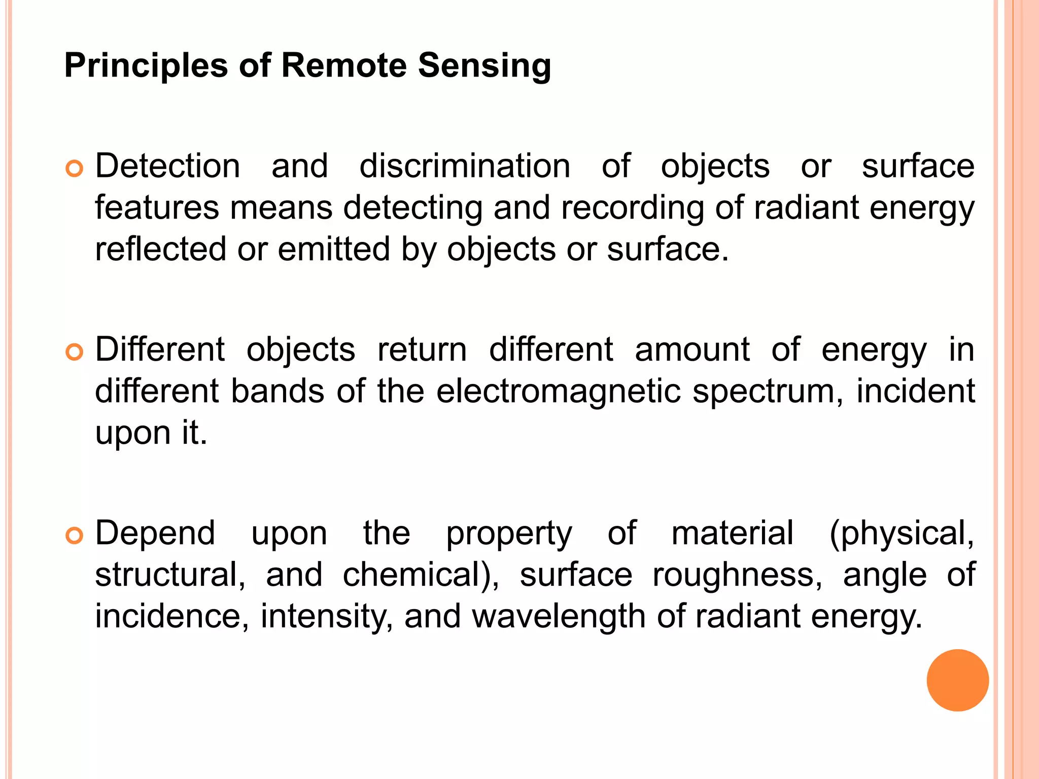 Remote sensing concept, history and principles | PPTX