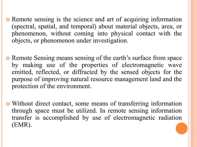 Remote sensing concept, history and principles | PPTX