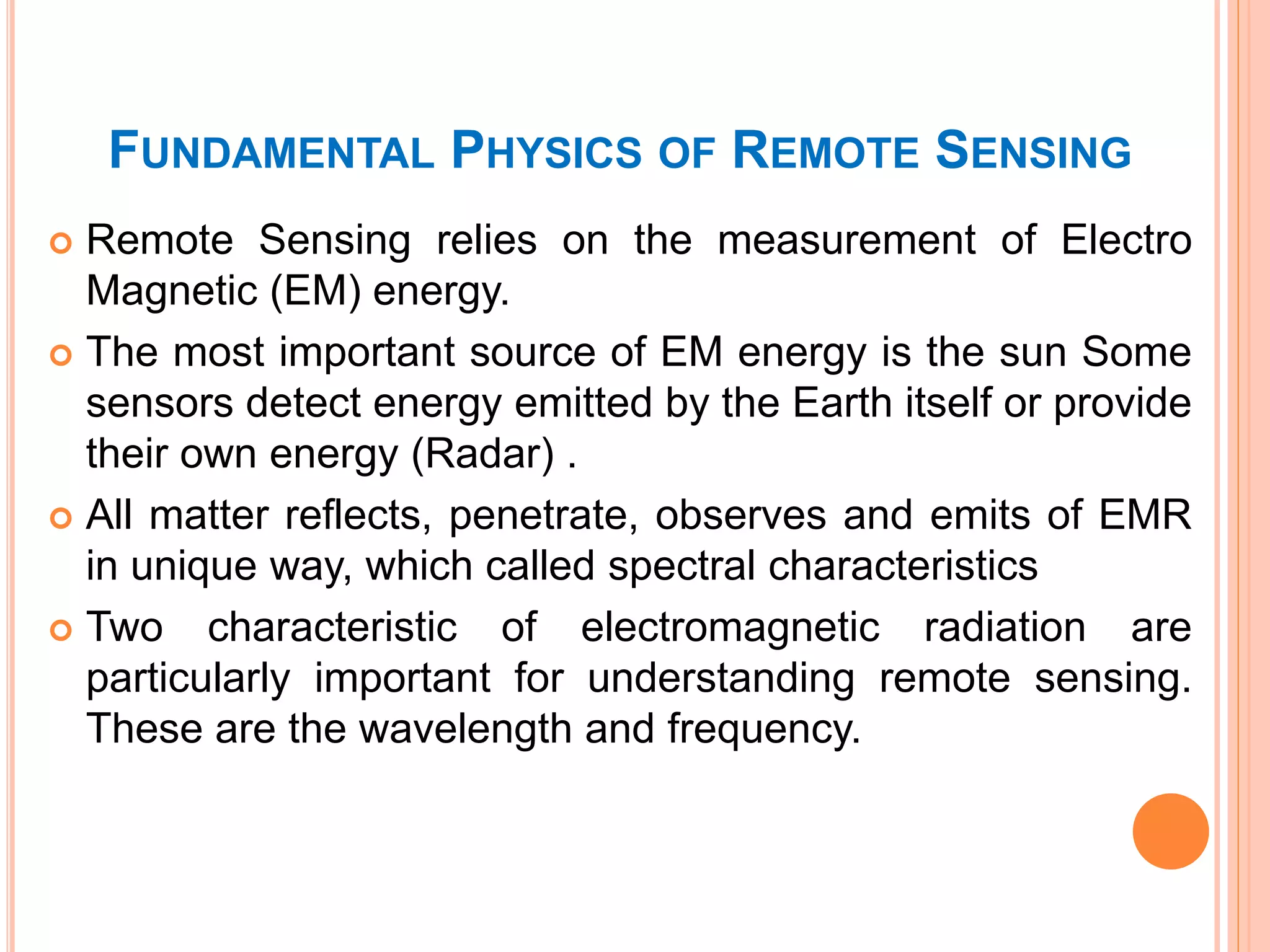 Remote Sensing - Fundamentals | PPTX