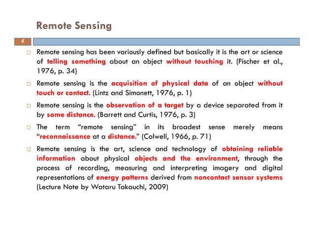 Remote sensing principles-spectral signature-spectural range | PDF ...