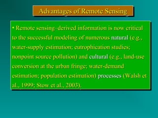 Remote sensing and digital image processing | PPT