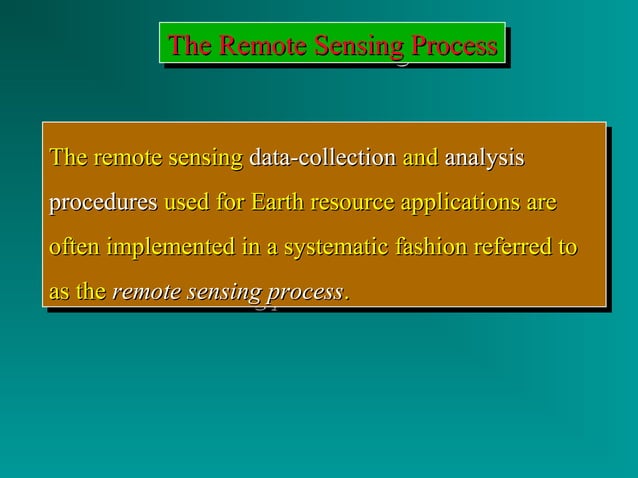 Remote sensing and digital image processing | PPT