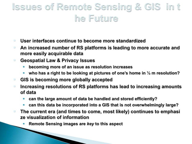 Remote sensing and gis | PPTX | Cameras and Camcorders | Consumer ...