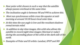 Sun synchronous orbit | PPTX