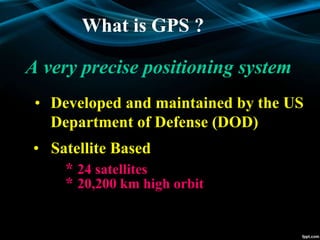 Remote sensing and gps | PPTX
