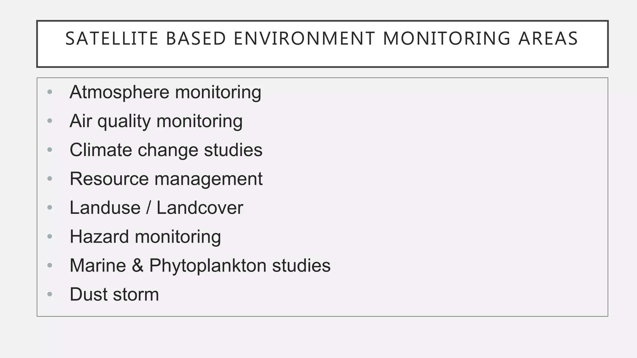 Remote sensing application in monitoring and management of soil, water ...