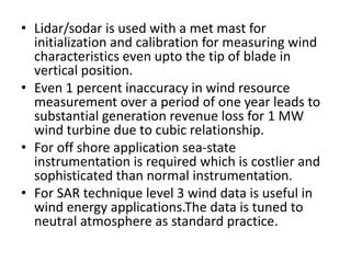 Remote Sensing Application in Wind Energy | PPT