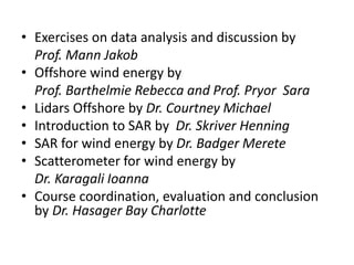 Remote Sensing Application in Wind Energy | PPT