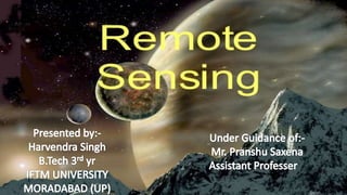 Presentation on Remote sensing | PPTX