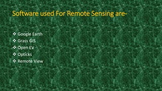 Presentation on Remote sensing | PPT