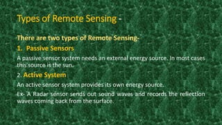 Presentation on Remote sensing | PPT