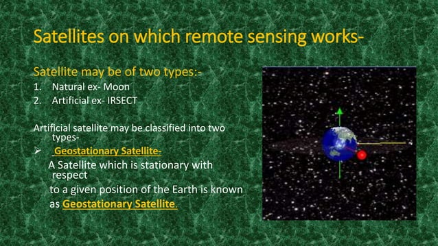 Presentation on Remote sensing | PPT