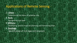 Presentation on Remote sensing | PPTX