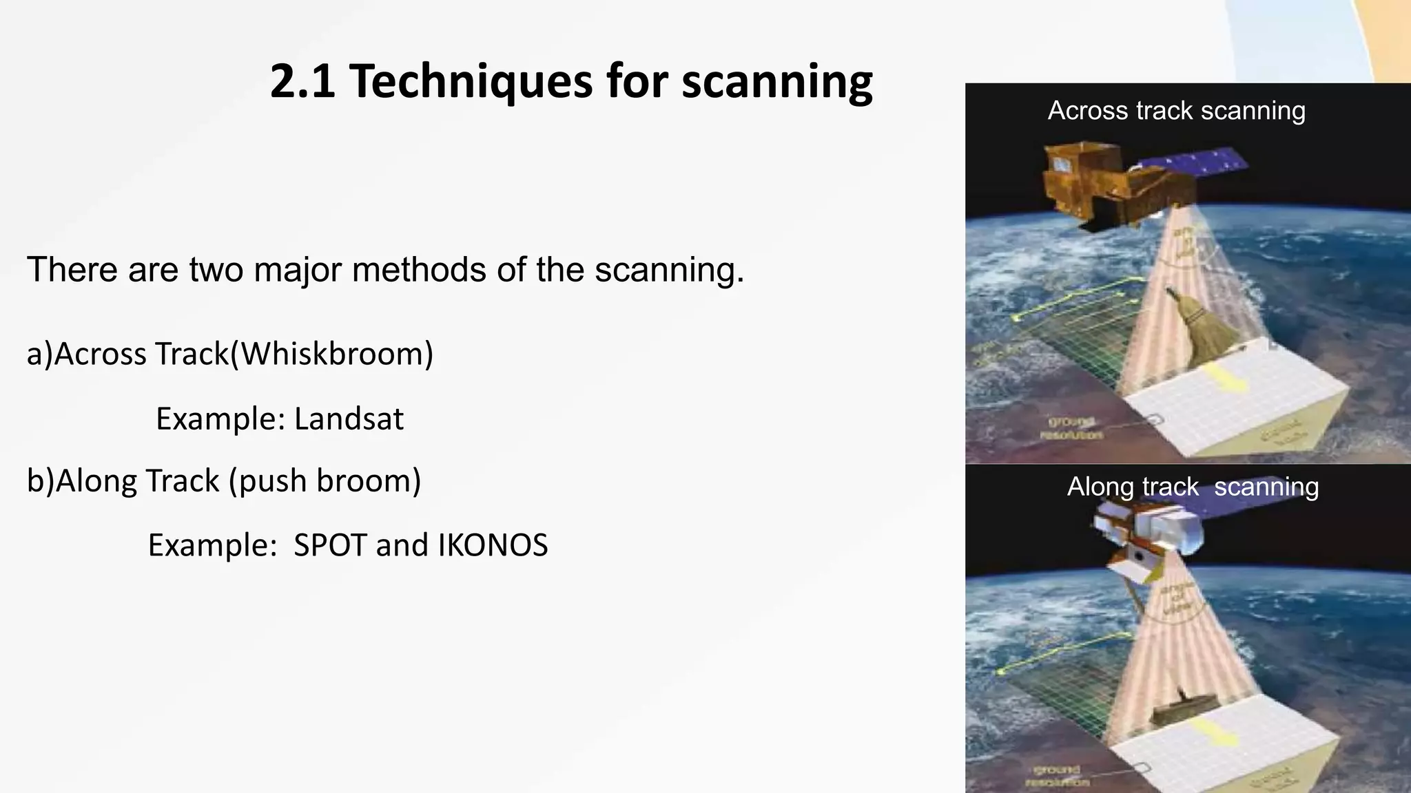 Remote Sensing Data Acquisition,Scanning/Imaging systems | PPTX