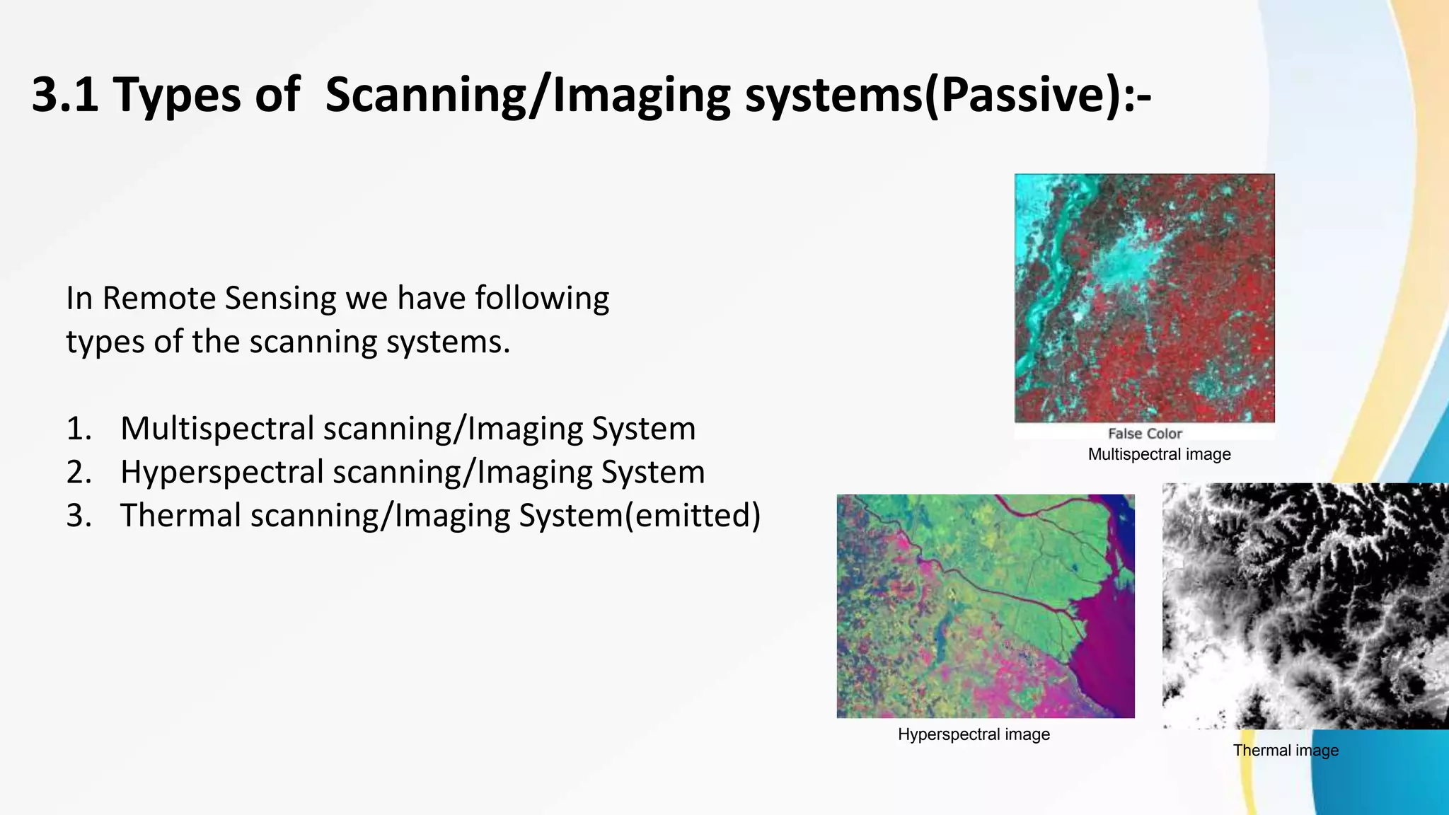 Remote Sensing Data Acquisition,Scanning/Imaging systems | PPTX ...