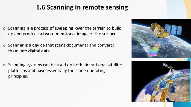 Remote Sensing Data Acquisition,Scanning/Imaging systems | PPTX ...