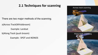 Remote Sensing Data Acquisition,Scanning/Imaging systems | PPTX
