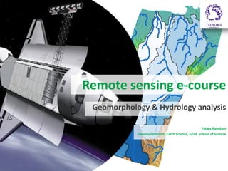 Remote sensing e course (Geohydrology) | PPT